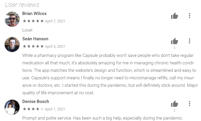 Capsule Pharmacy finally releases their Android app (and reviews of ...